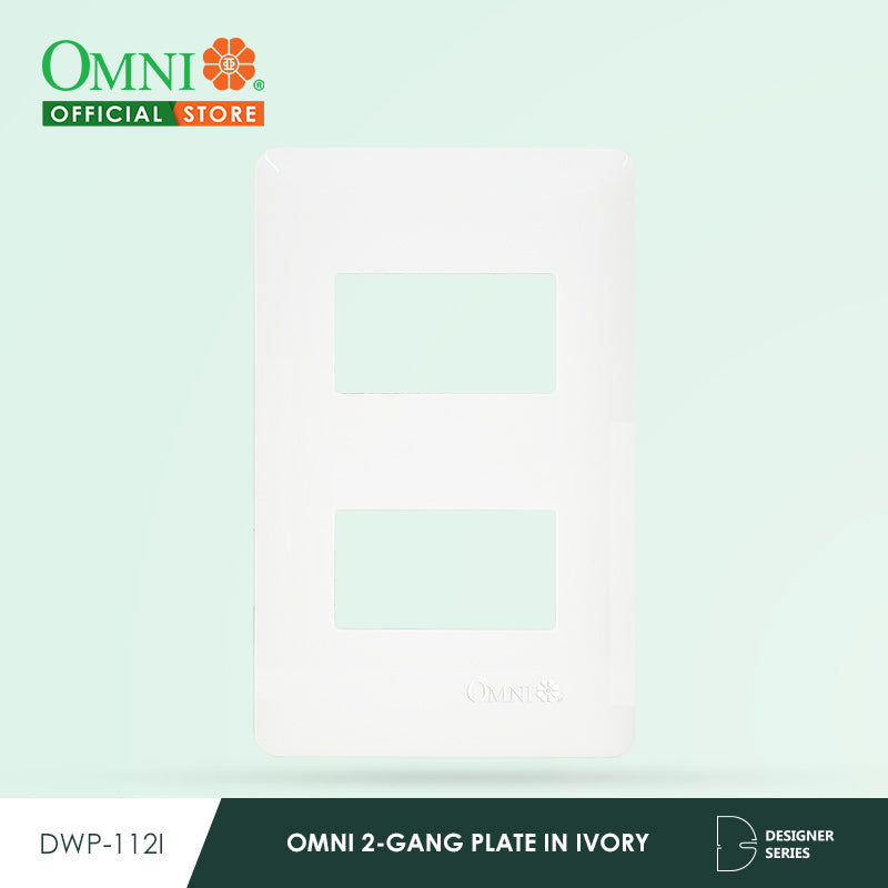 2-Gang Plate in Ivory (Designer Series) - DWP-112 – Omni Philippines Online Store