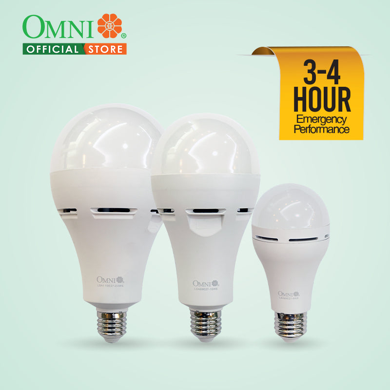 OMNI LED Emergency Rechargeable Bulb - LSA60E27 – Omni Philippines ...
