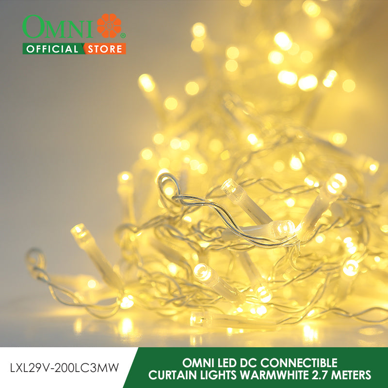 OMNI LED DC Connectible Curtain Christmas Lights - LXL29V-C – Omni ...