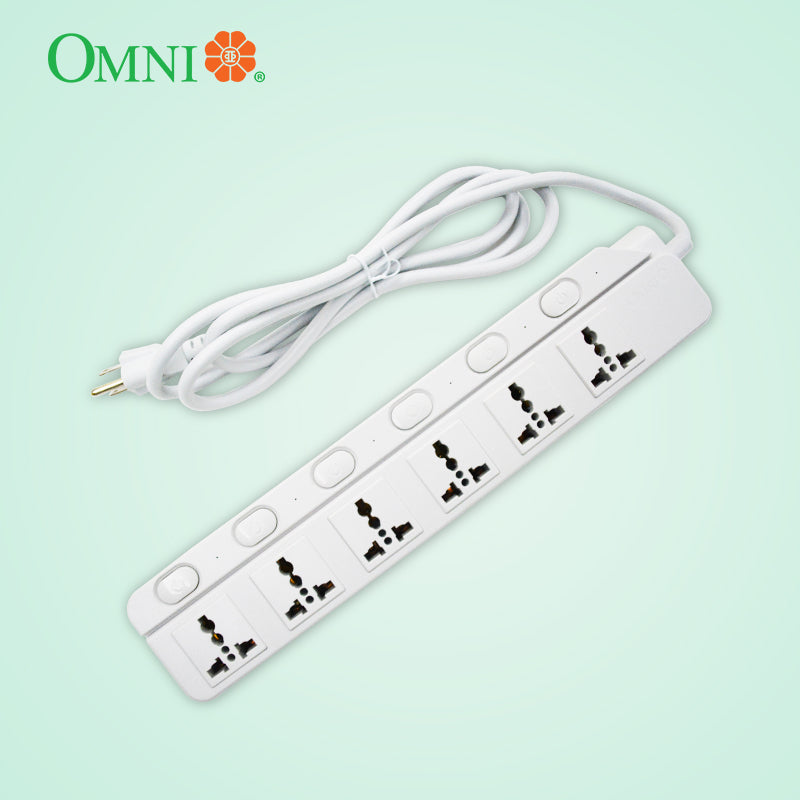 Extension Cord Set with Individual Switch 6-Gang 10A - WED-360-PK ...