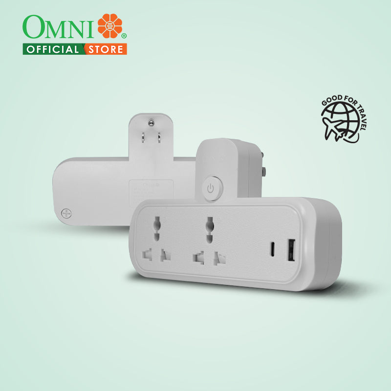 OMNI Universal Adapter with USB Charger (2-Gang) - WUA-022-PK – Omni ...
