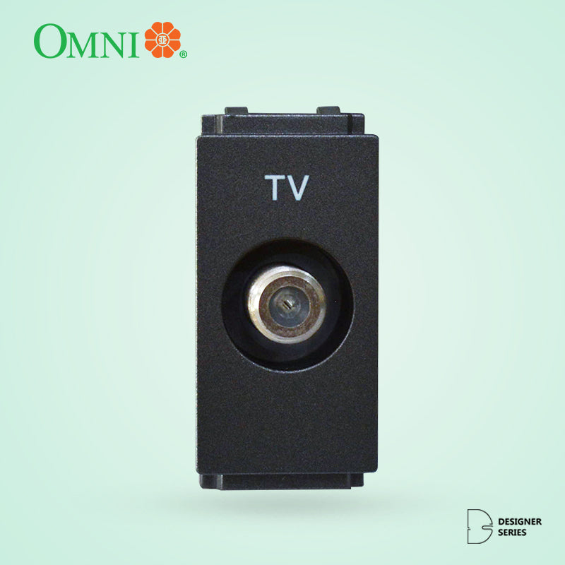 TV Cable Outlet F-type in Graphite Plate (Designer Series) - DWV-301G ...