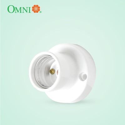 E27 Ceiling Receptacle 2 1/4" Diameter with Screw 4A 250V (White) - E2 ...