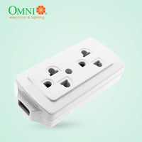 Surface Convenience Outlet 2-gang with Ground 10A - WSG-002 – Omni ...
