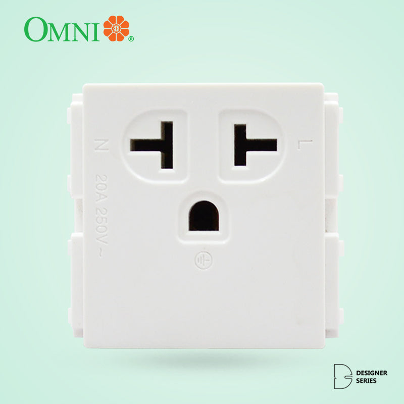 Aircon Tandem Outlet 20A in Ivory (Designer series) - DWA-401 – Omni ...
