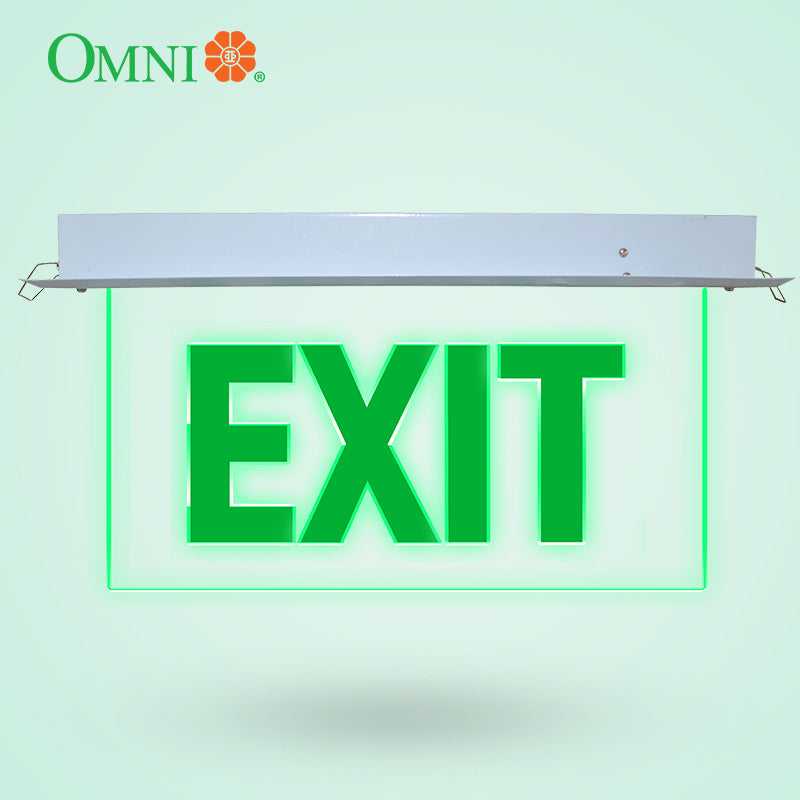 LED Recessed Acrylic Exit Sign (Green) - LED/X-300 – Omni Philippines ...
