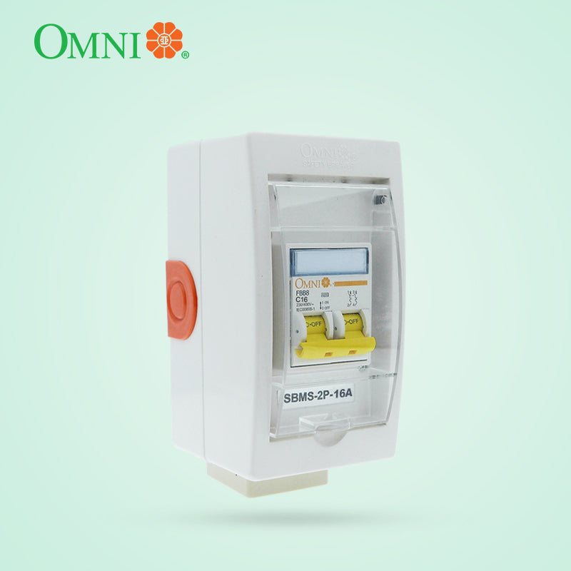 Mini Safety Breaker with Socket 2 Poles 16A - SBMS-2P-16A – Omni ...
