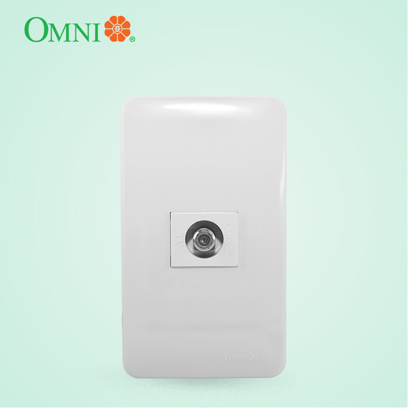 TV Cable Outlet in Classic Plate - P1-TV – Omni Philippines Online Store